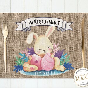 Easter Paper Placemats, Easter Table Decorations, Easter Bunny Decor ...