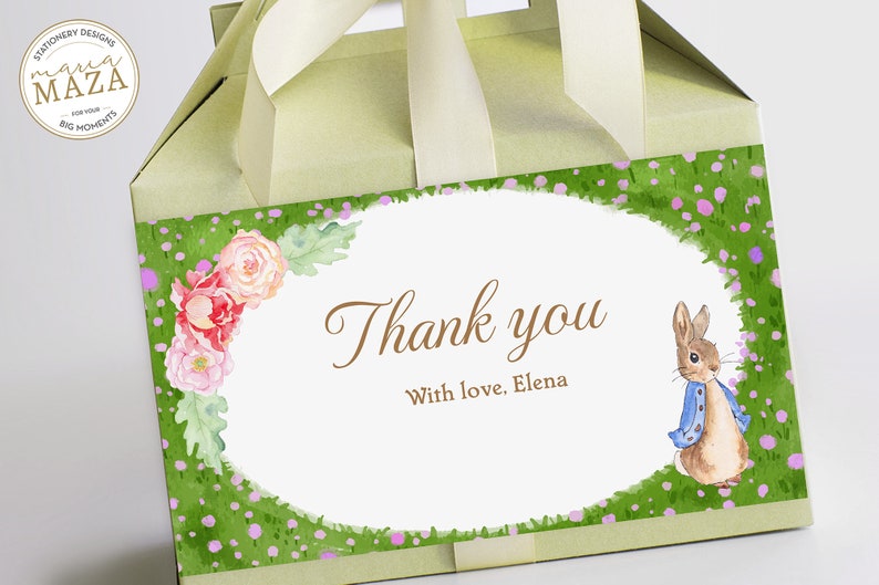 Peter Rabbit Gable Box Label, Peter Rabbit, Peter Rabbit Party ...