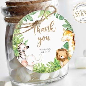 Safari Decorations, Safari Round Tag, Safari Animal Set Decoration ...