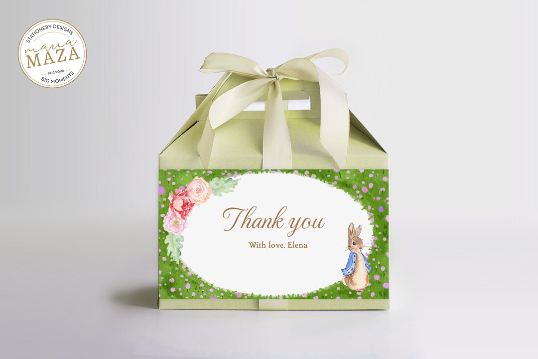 Peter Rabbit Gable Box Label, Peter Rabbit, Peter Rabbit Party ...