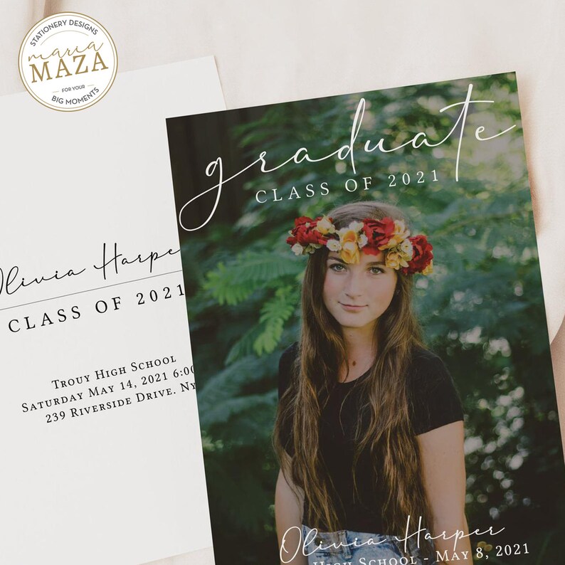 Graduation Party Invitation: Class of 2022 Announcement (digital) - Etsy