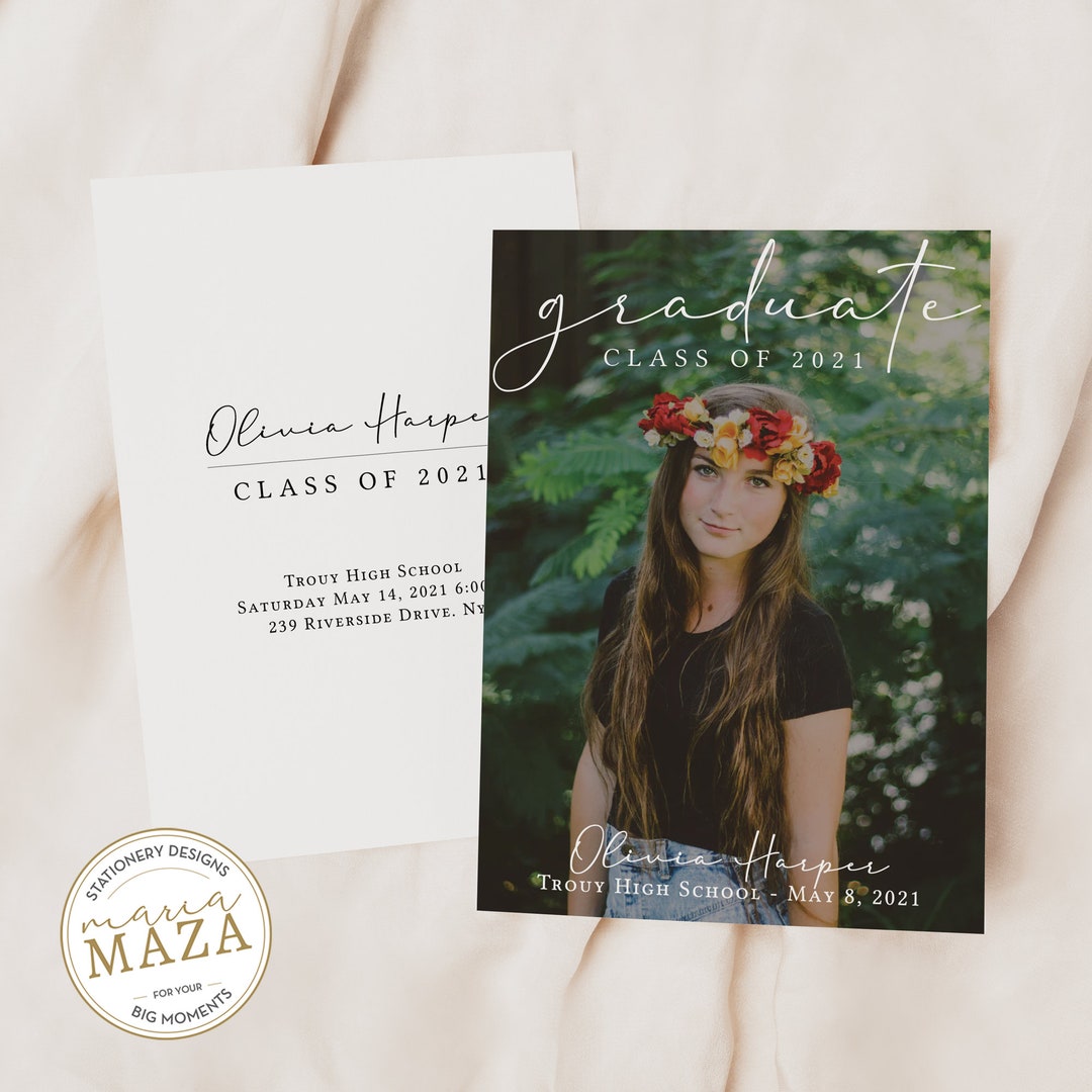 Graduation Party Invitation: Class of 2022 Announcement (digital) - Etsy