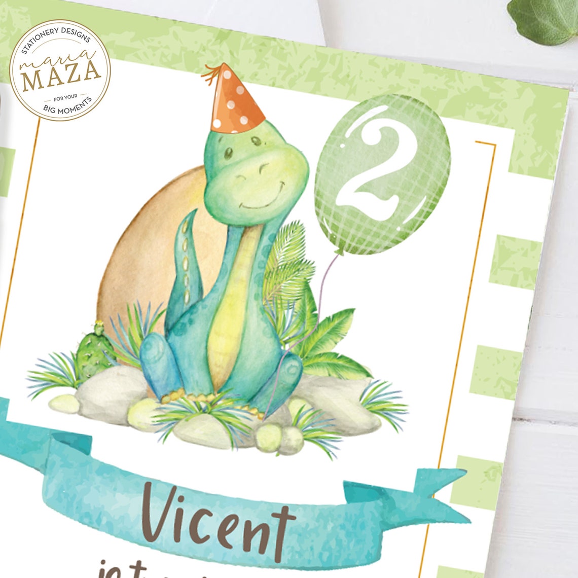 Dinosaur Birthday Invitation Boy Dinosaur Boy Birthday - Etsy
