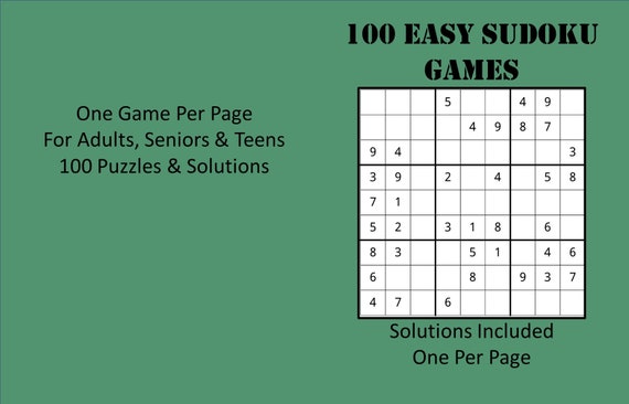 150 Sudoku Printables Download Sudoku Pages Sudoku Puzzles | Etsy
