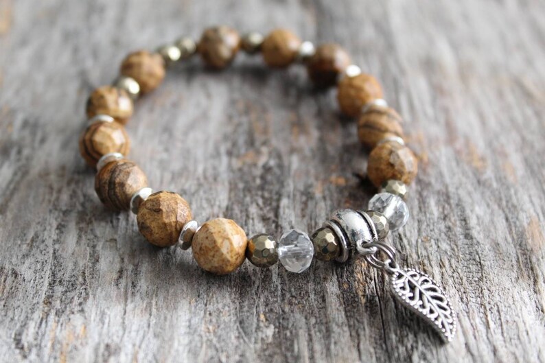 African Queen Jasper Beaded Bracelet Boho Beaded Bracelet - Etsy