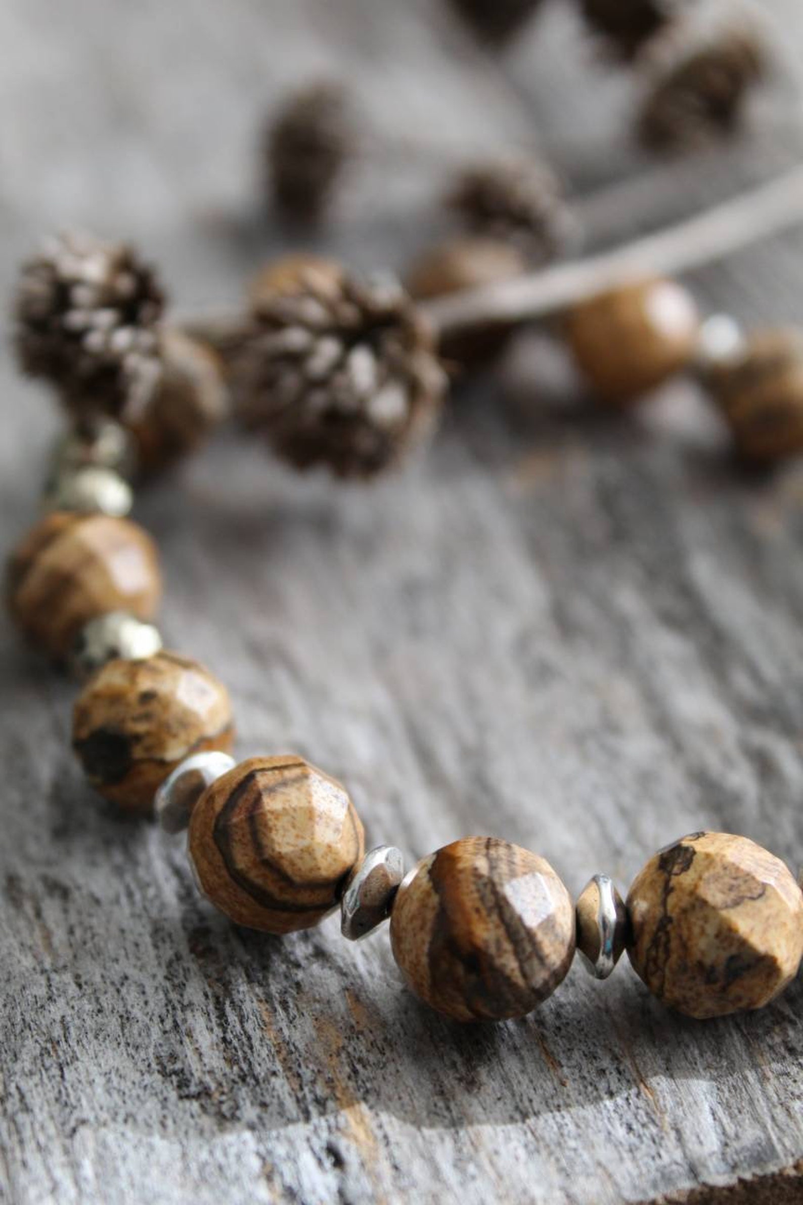 African Queen Jasper Beaded Bracelet Boho Beaded Bracelet - Etsy