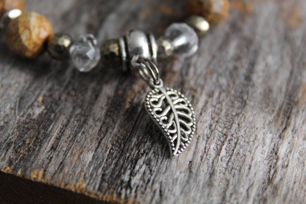 African Queen Jasper Beaded Bracelet Boho Beaded Bracelet - Etsy