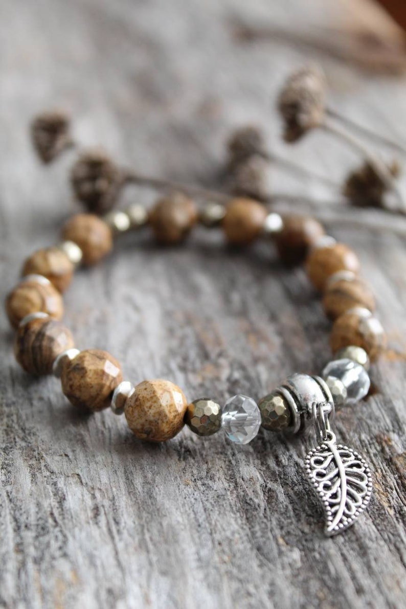 African Queen Jasper Beaded Bracelet Boho Beaded Bracelet - Etsy