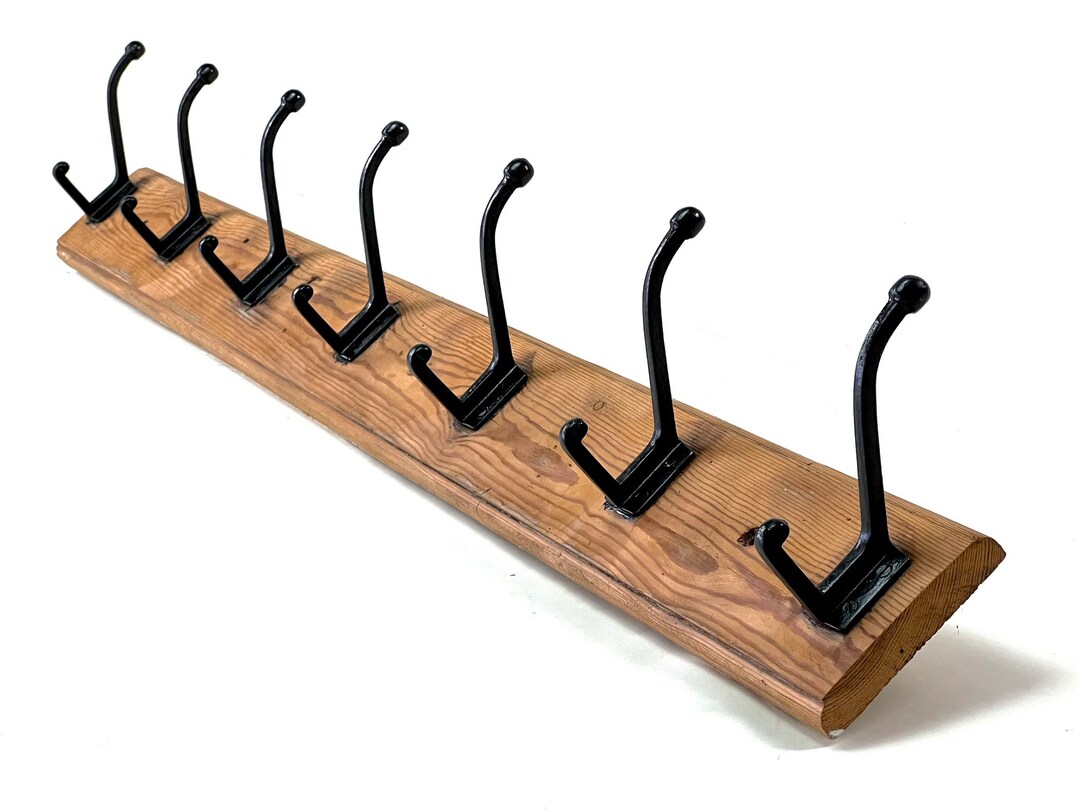 20s Coat Rack Hook Rail, Coat Hooks, Coat Rack, Vintage, Shabby Chic ...