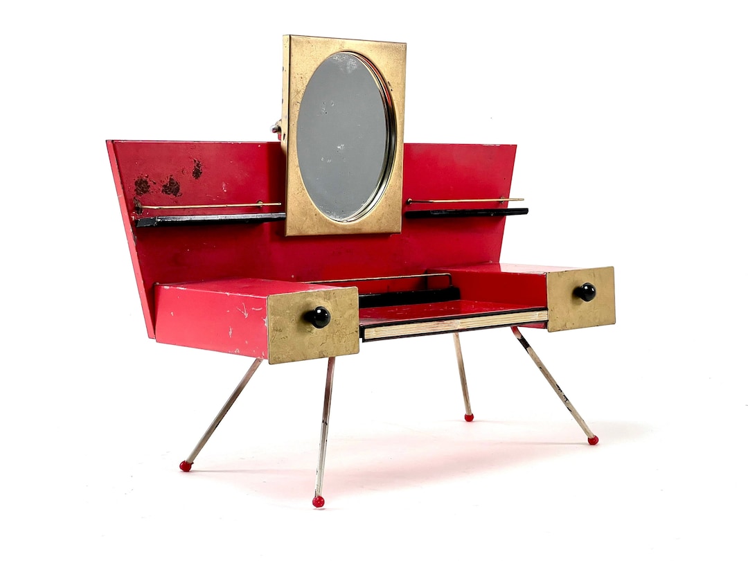 50s Dressing Table for Children / Dolls | Tin Toy, Metal, 60s ...