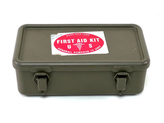 Vintage US Military US Army First Aid Kit Case | Alum… - Gem