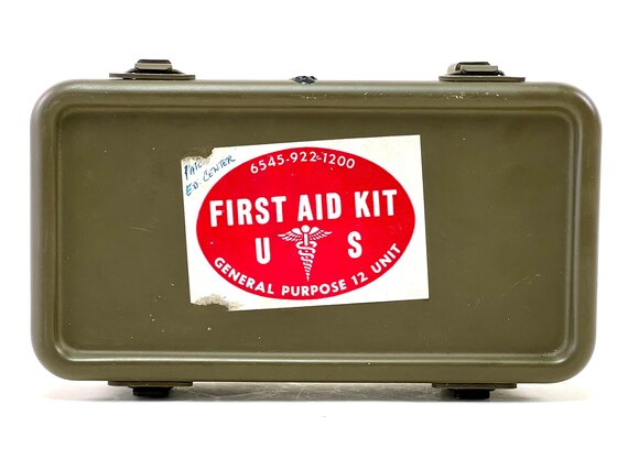 Vintage US Military US Army First Aid Kit Case | Alum… - Gem