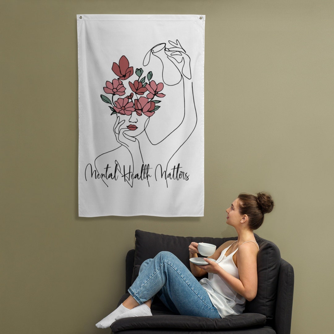 Mental Health Wall Art, Mental Health Matters, Mental Health Awareness ...