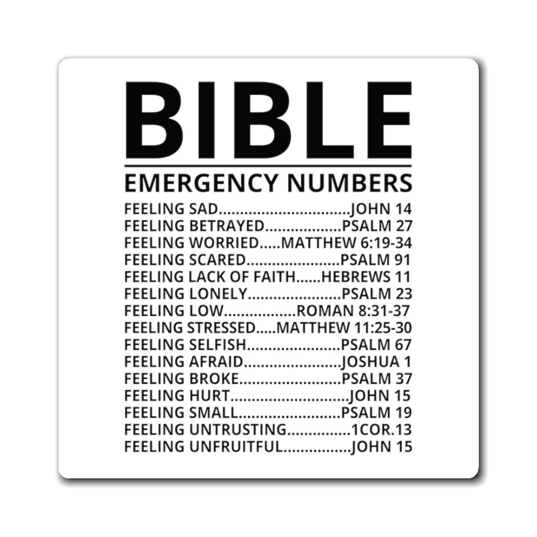 Bible Magnet, Inspirational Religious Support Gift, Faith-based Fridge ...