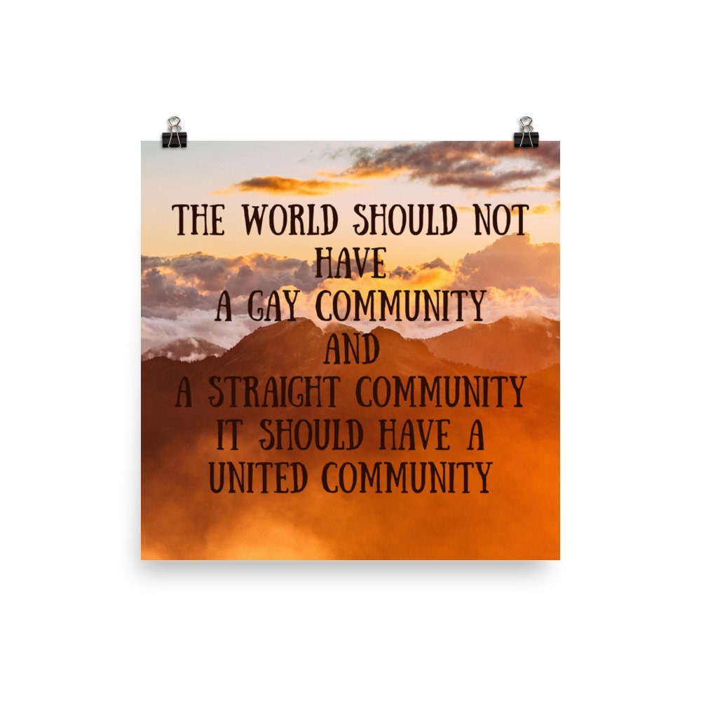 Equality Poster, LGBT Inspirational Poster, Equality Wall Art, LGBT ...