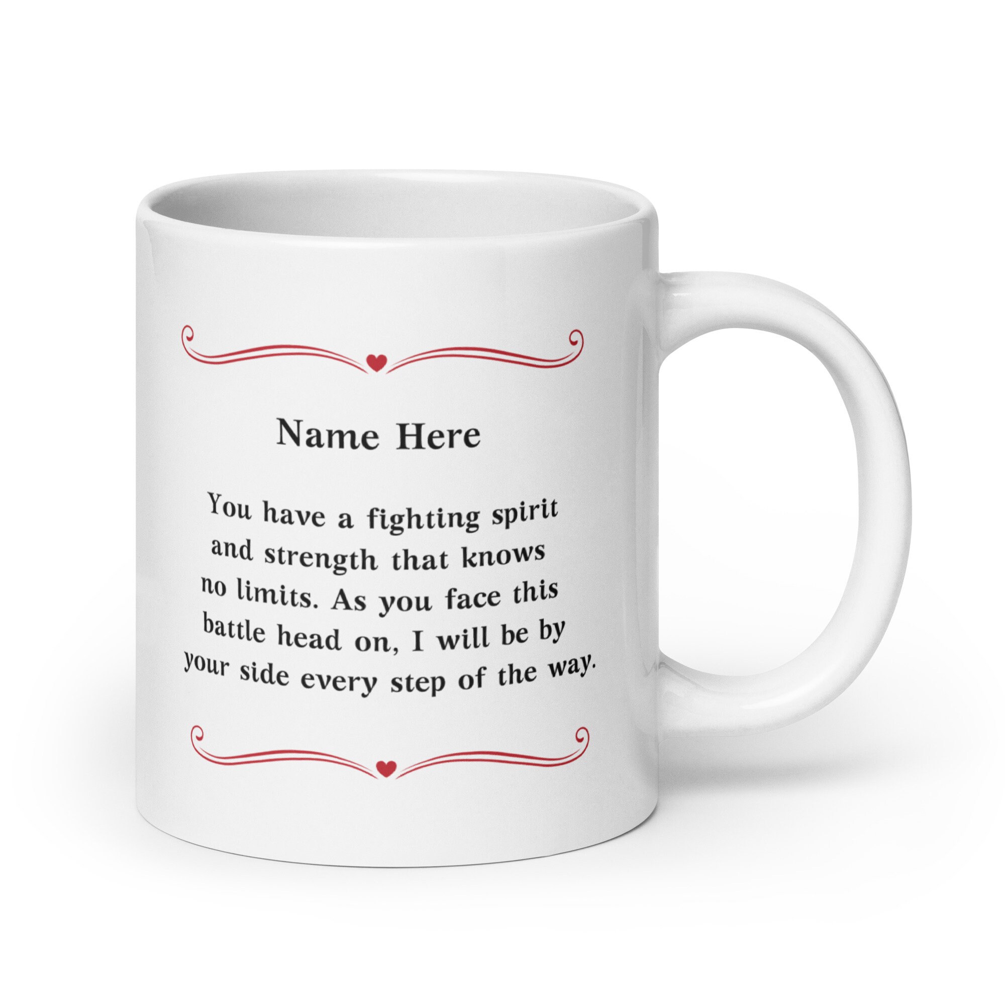 Custom Cancer Support Mug With Heartfelt Message Perfect Gift for ...