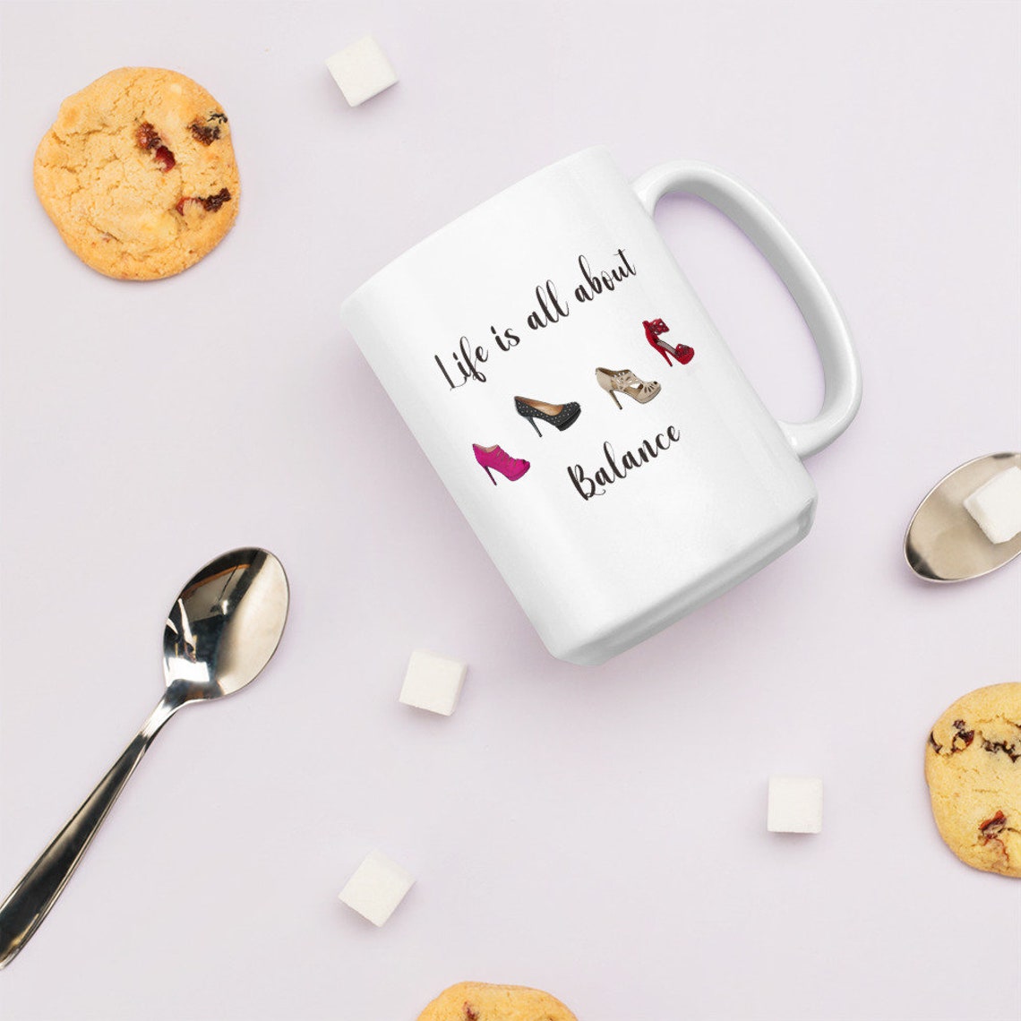 Life is All About Balance Mug, Shoe Lover Mug, Shoe Addict Mug ...