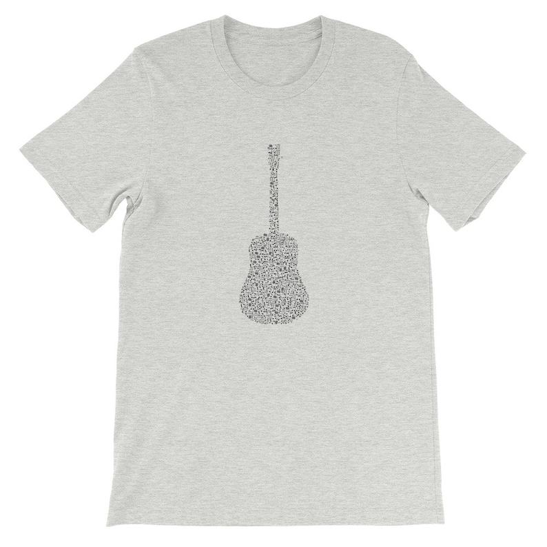 Mens Guitar T-shirt Music Instrument Musician Guitarist Acoustic Guitar ...