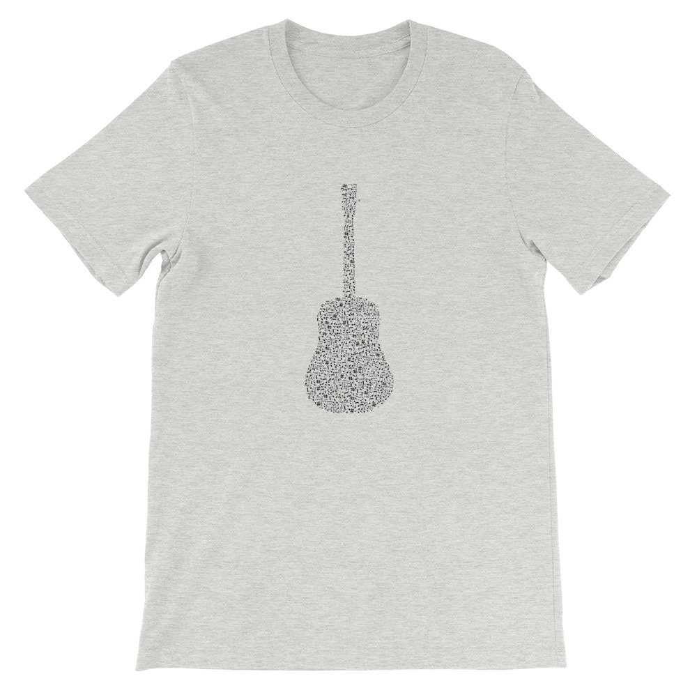 Mens Guitar T-shirt Music Instrument Musician Guitarist Acoustic Guitar ...