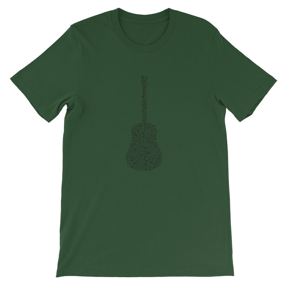 Mens Guitar T-shirt Music Instrument Musician Guitarist Acoustic Guitar ...