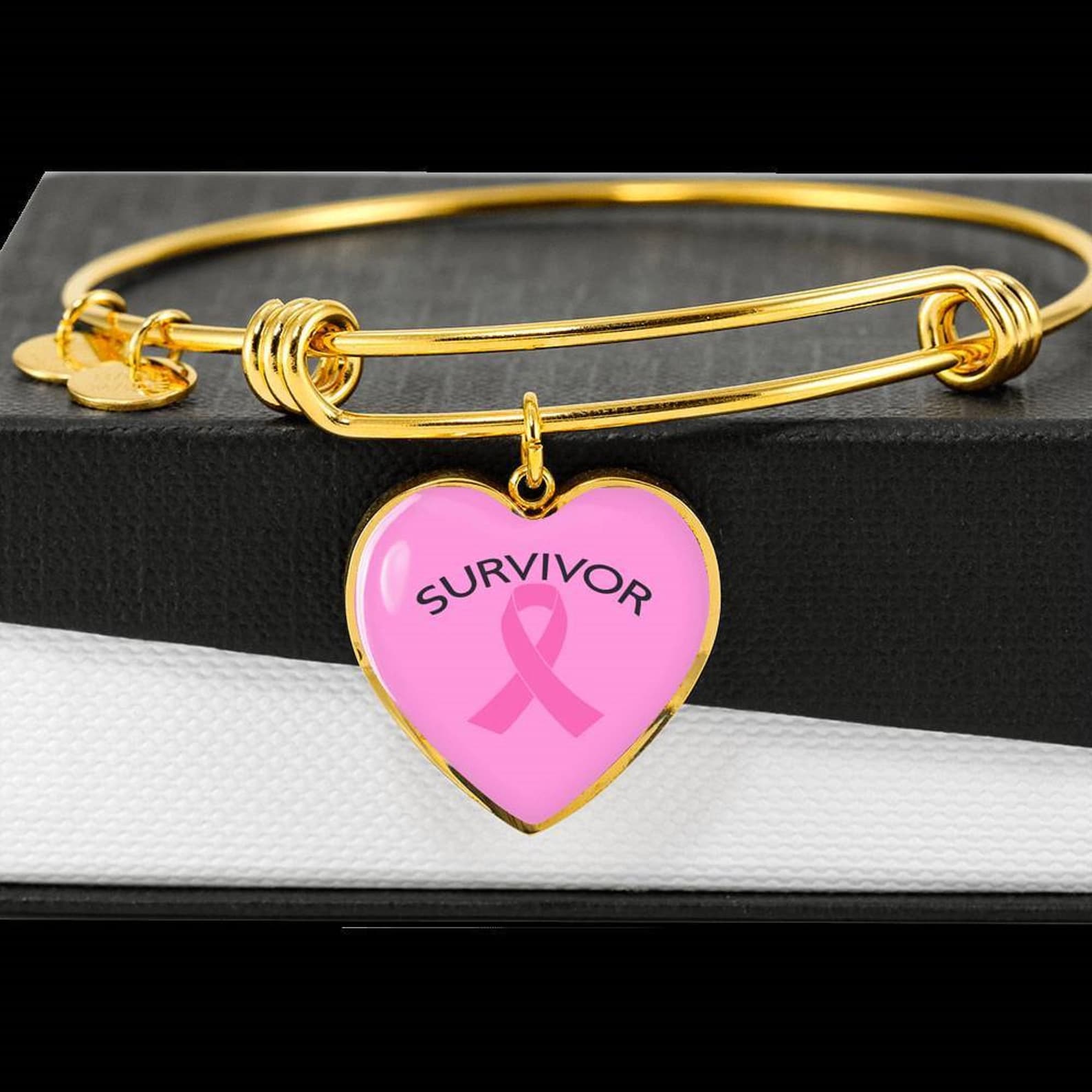 Breast Cancer Survivor Bracelet, Breast Cancer Survivor Pink Ribbon ...