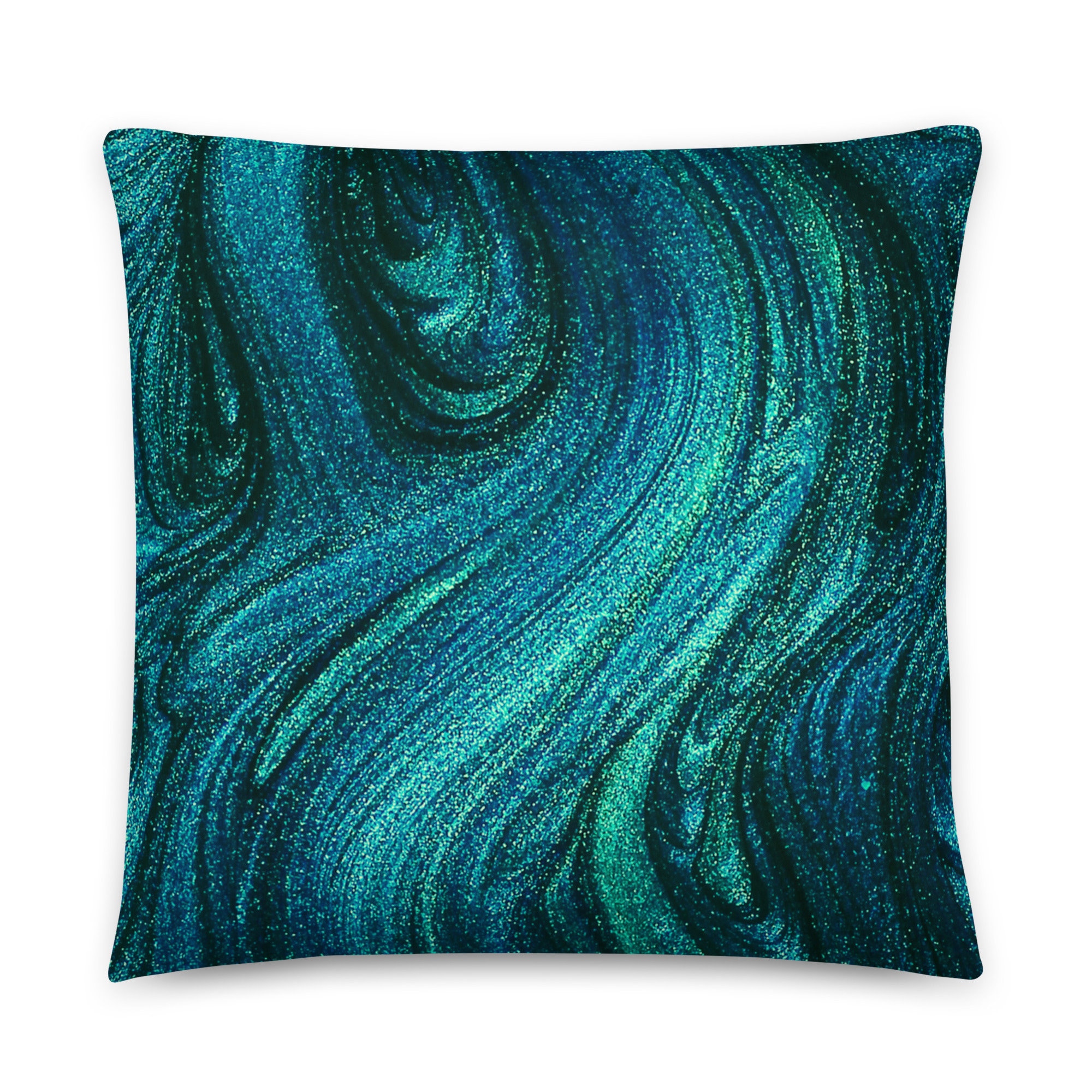 Teal Decorative Pillow, 18 X 18, 22 X 22 Pillow Cover and Insert ...