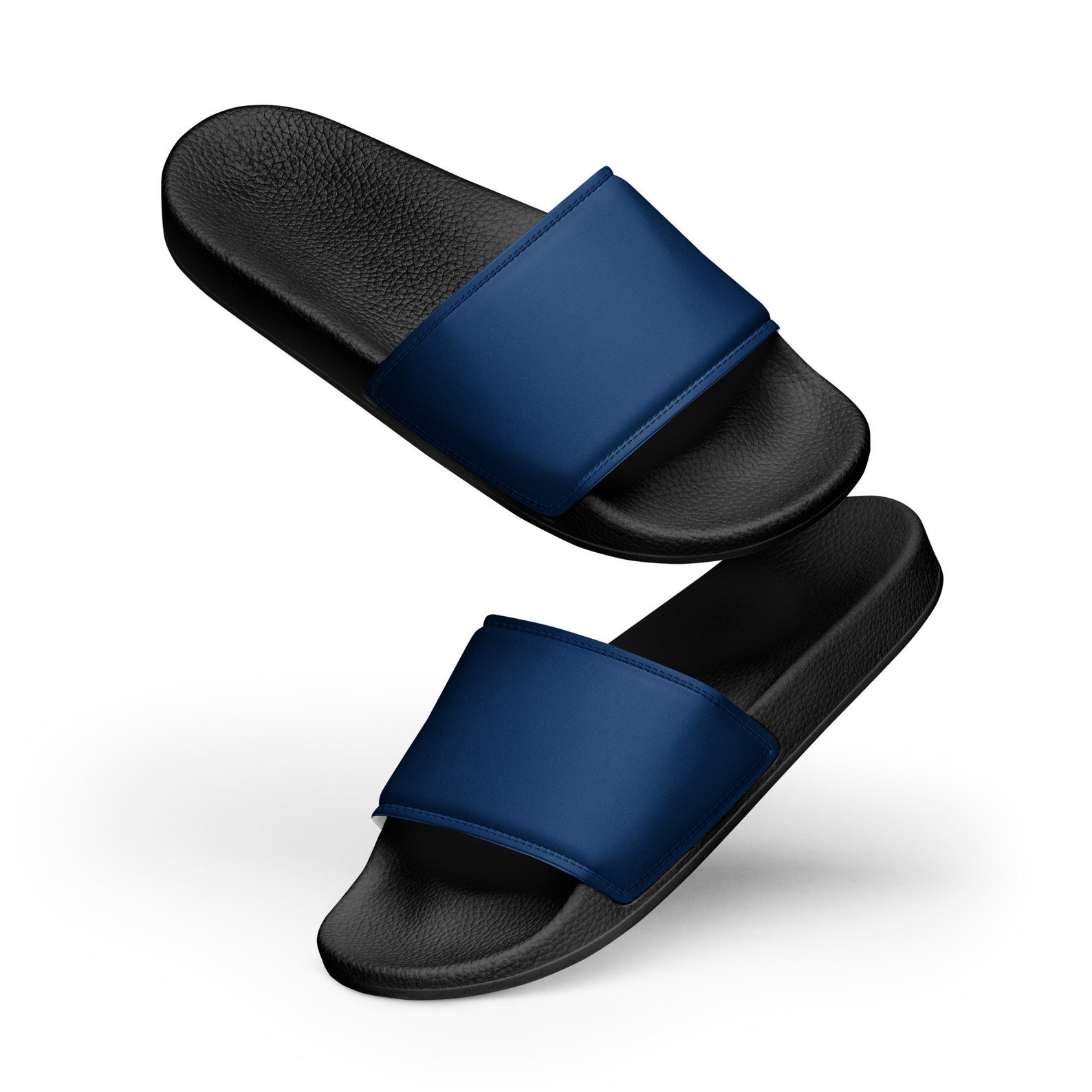 Stylish Men's Blue Slides, Perfect Summer Outdoor Footwear for Men ...