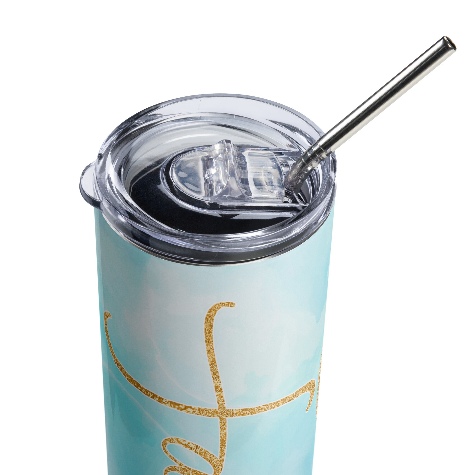 Elegant Blue Faith Tumbler, Inspiring Christian Drinkware, Thoughtful ...