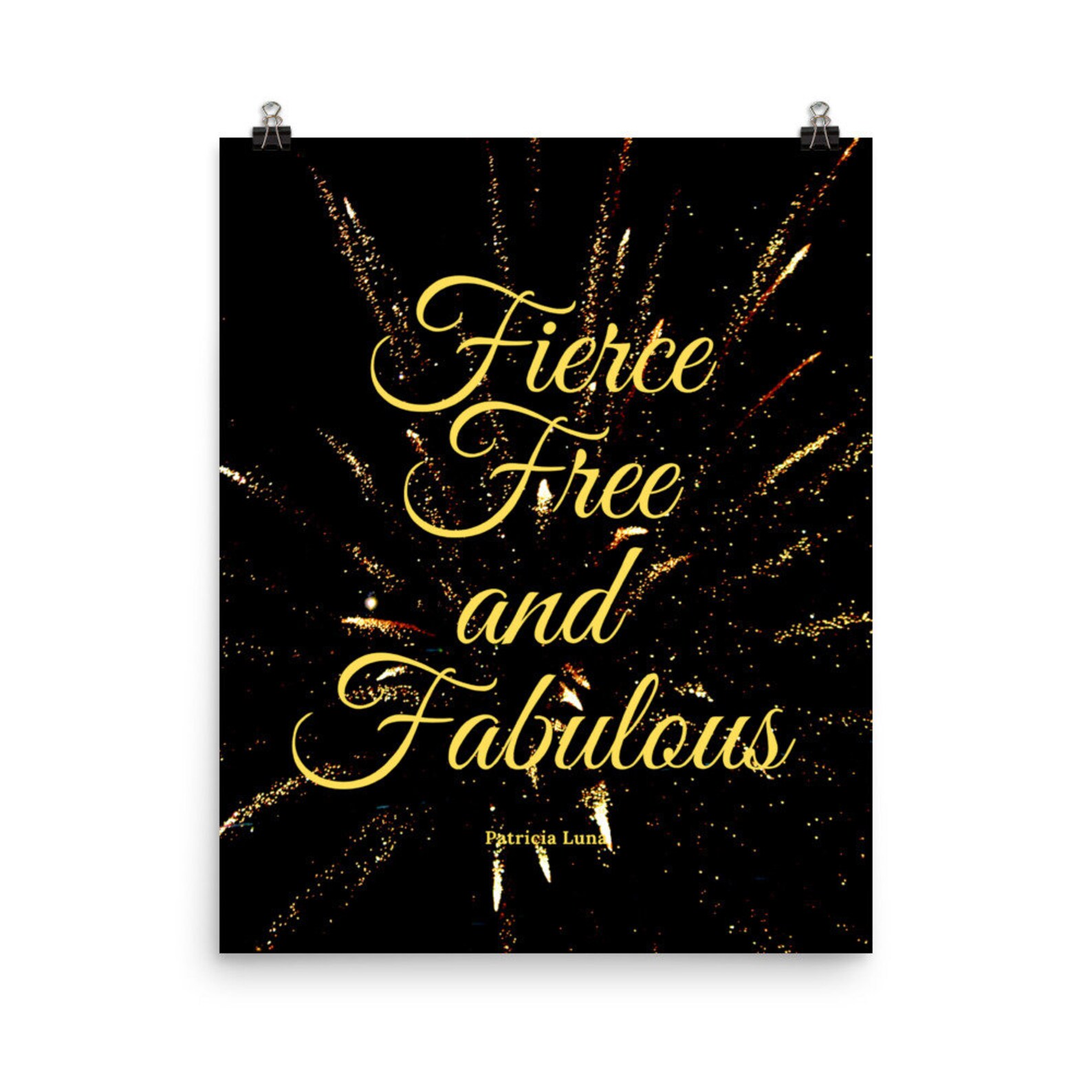 Fierce Quote Absolutely Fabulous Print Fierce Poster - Etsy