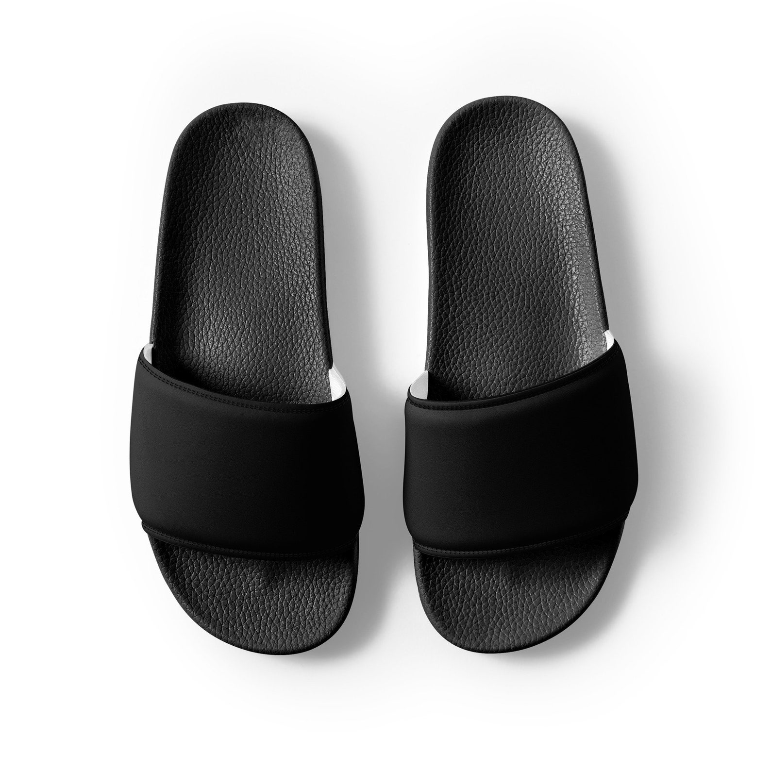Men's Black Slides, Comfortable and Stylish Men’s Slides, Perfect for ...