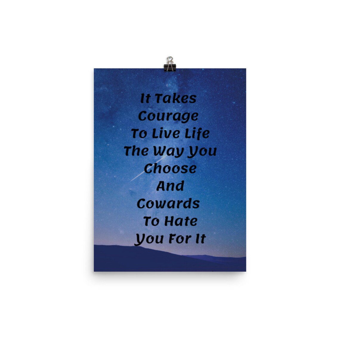 Courage and Inspiration Poster - Etsy