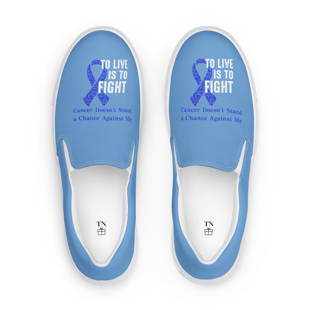 Colon Cancer Fighter Canvas Shoes for Women, to Live is to Fight ...