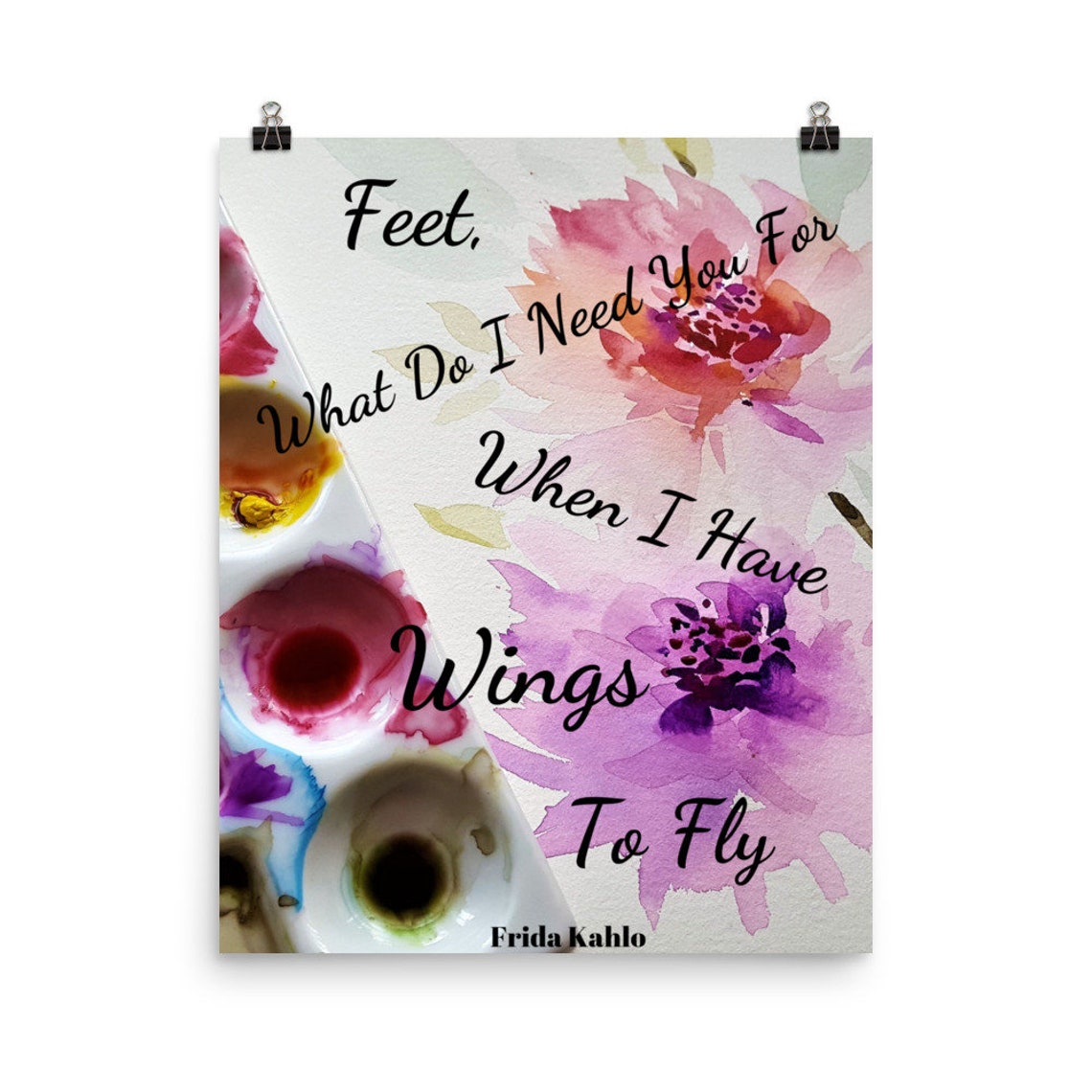 Frida Kahlo Inspirational Quote Poster - Etsy