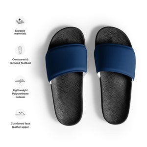 Stylish Men's Blue Slides, Perfect Summer Outdoor Footwear for Men ...