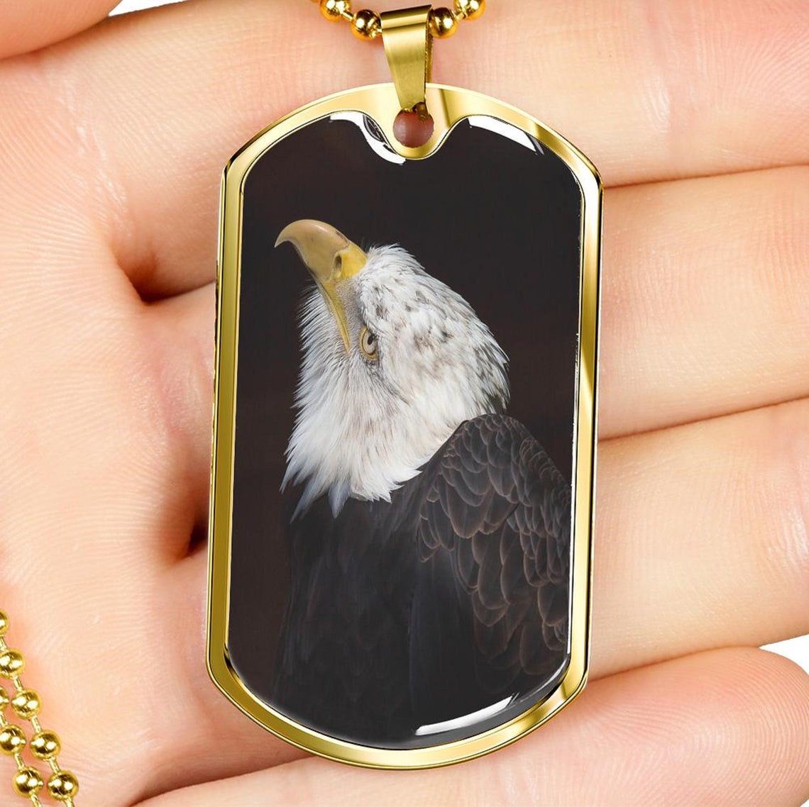 Eagle Dog Tag Necklace Men's Jewelry Jewelry for Men - Etsy