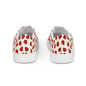 Ladybug Canvas Slip-on Shoes for Women, Fun and Stylish Casual Footwear ...