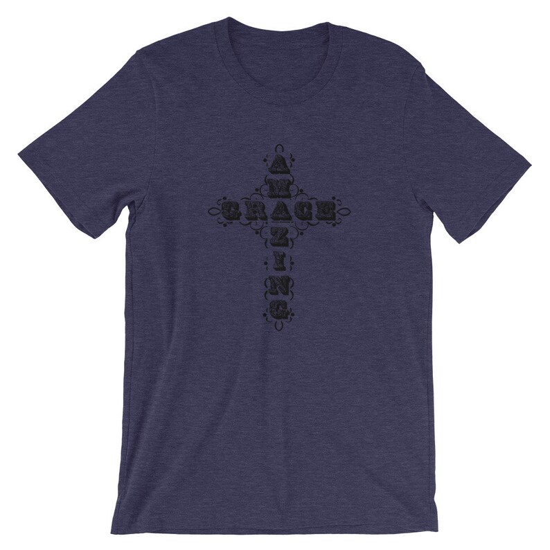 Religious T-shirt, Faith T-shirt, Cross Design, Christian Shirt, Plus ...