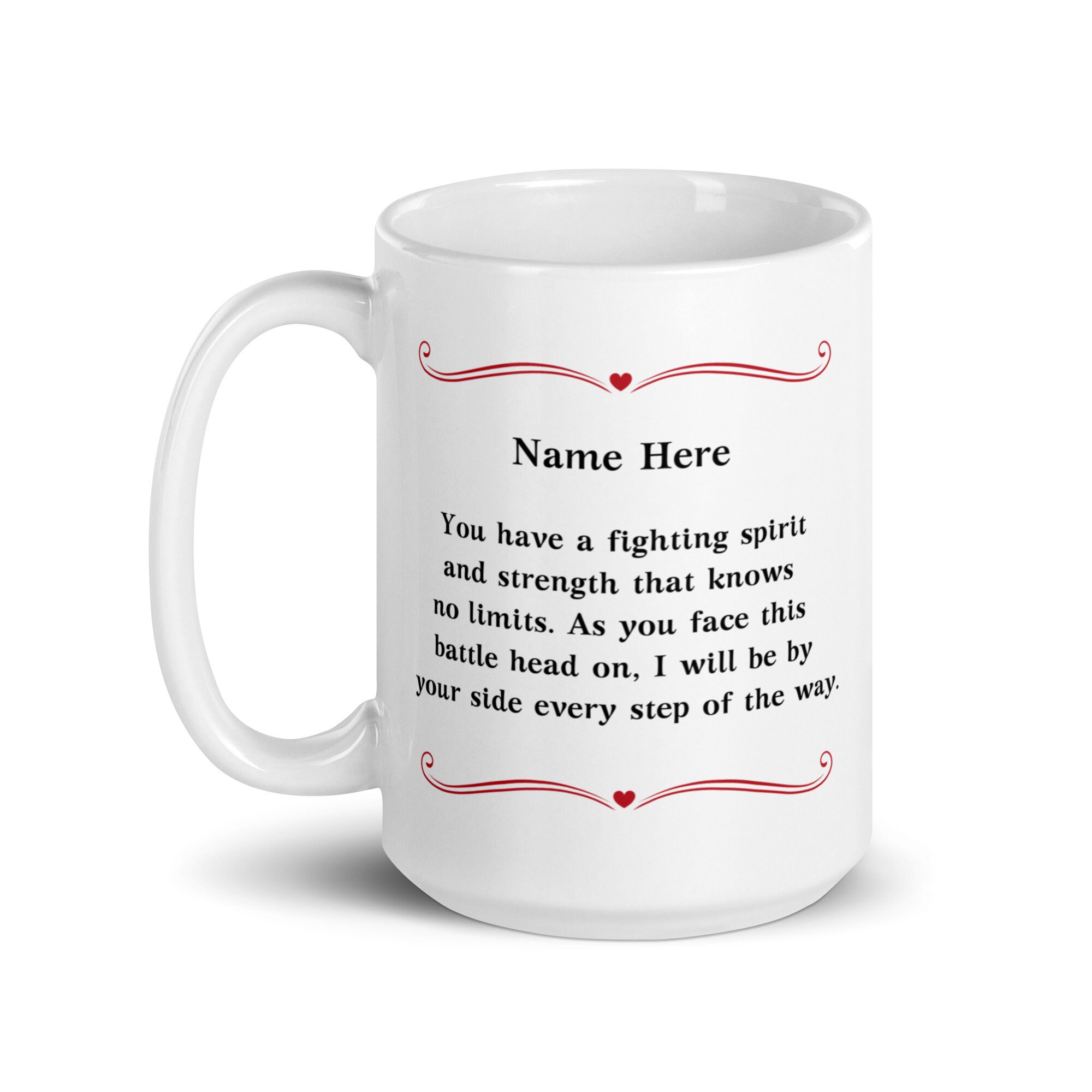 Custom Cancer Support Mug With Heartfelt Message Perfect Gift for ...
