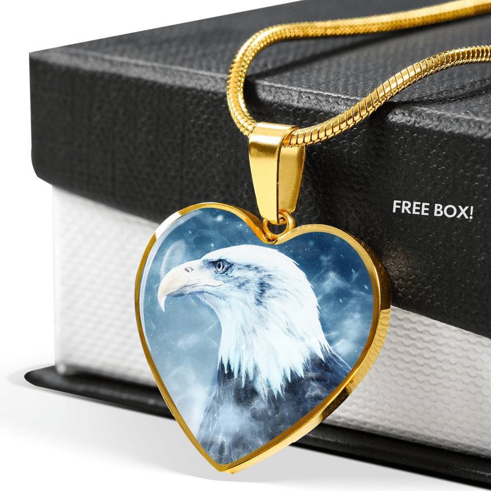 Eagle Pendant, Eagle Jewelry, Eagle Necklace With the Option to Engrave ...