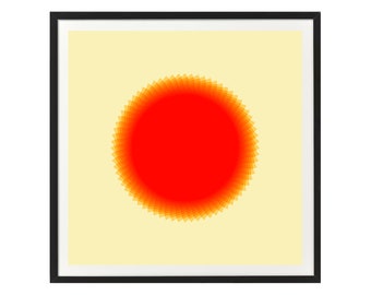 Red Circle Digital Poster - Etsy