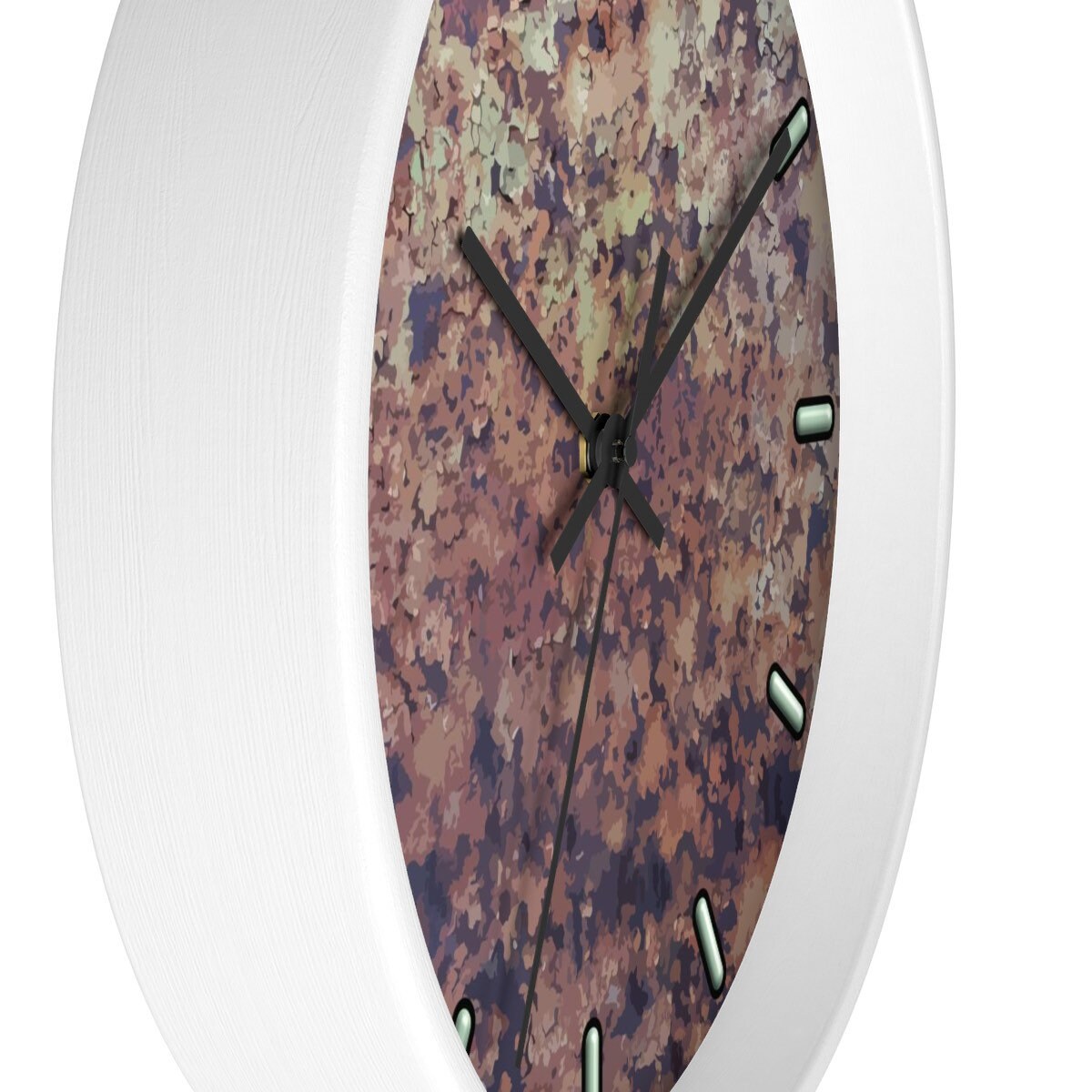 Rustic Farmhouse Wall Clock Decor With Unique Distressed Vintage Rust ...