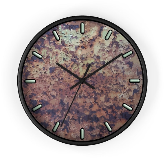 Rustic Farmhouse Wall Clock Decor With Unique Distressed - Etsy