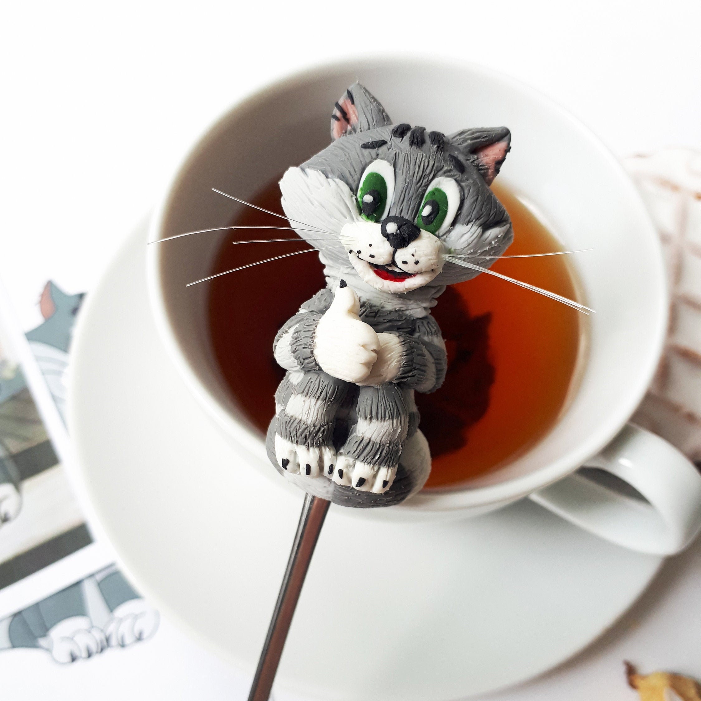 Polymer clay cat tutorial sculpting tutorial step by step for | Etsy