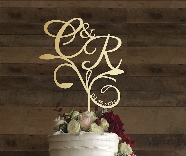 L Cake Topper Wedding Cake Topper Cake Toppers for Wedding | Etsy