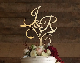 Letter J Cake Topper - Etsy