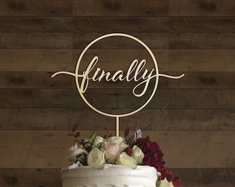 Finally Cake Topper, Handmade, Wire, Wedding, Postponement - Etsy
