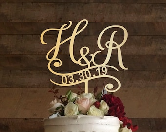 R Cake Topper - Etsy