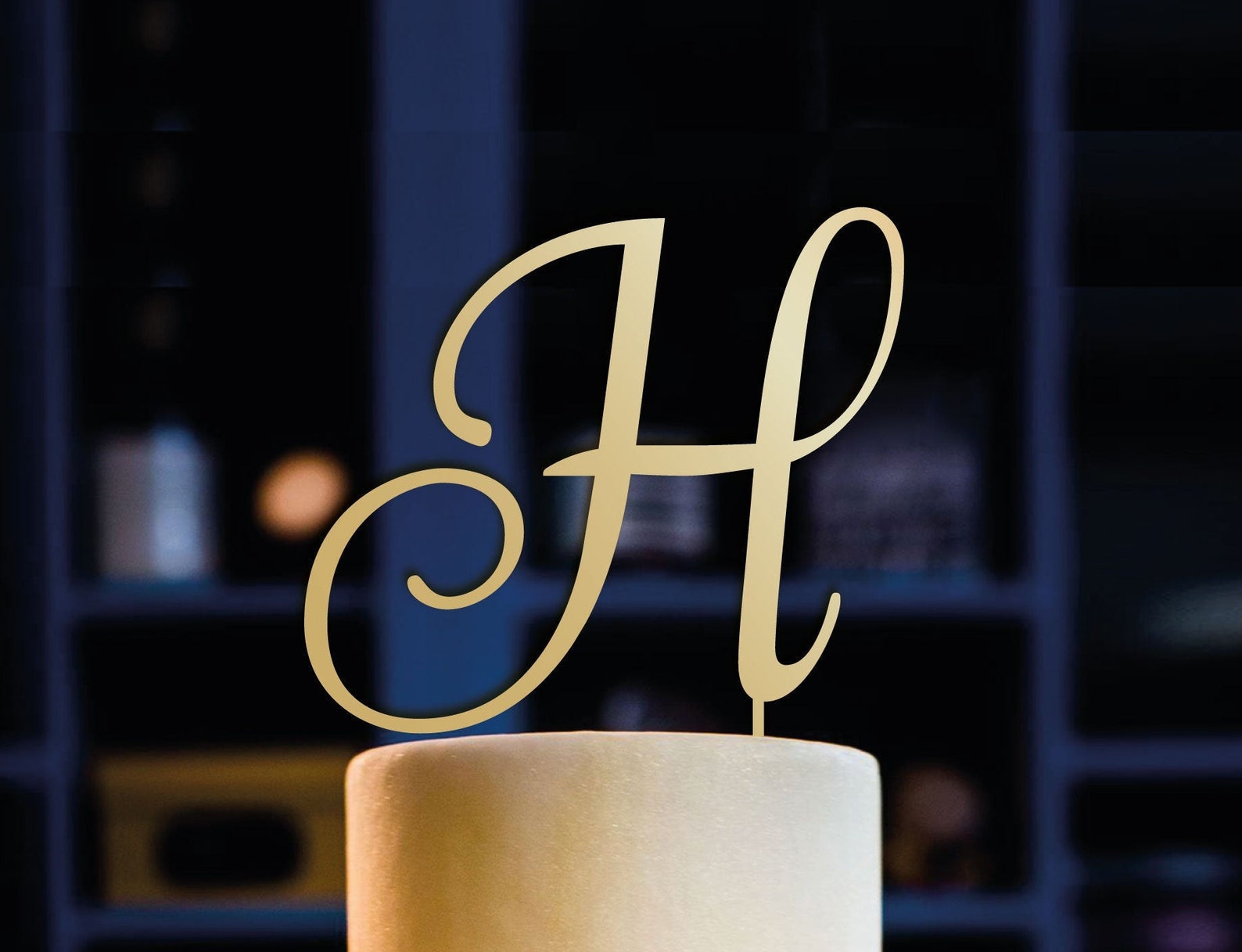 H cake topper wedding cake topper cake toppers for wedding | Etsy