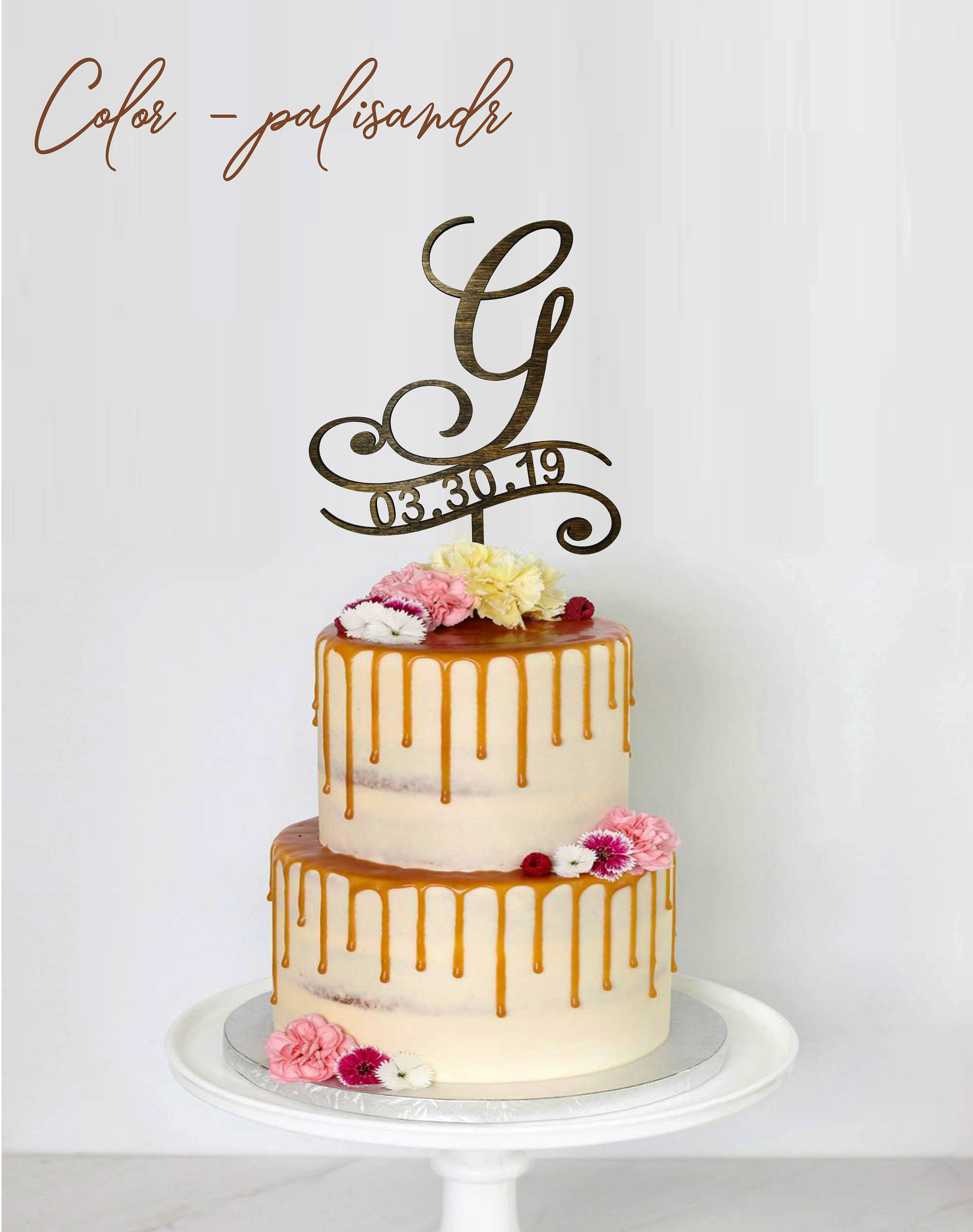 M cake topper wedding cake topper cake toppers for wedding | Etsy