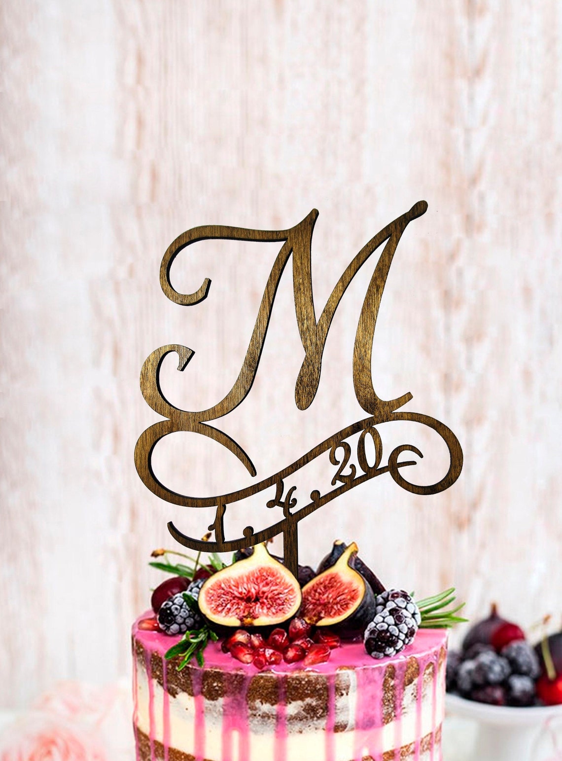 Wedding Cake Toppers M Cake Topper Cake Toppers for Wedding - Etsy